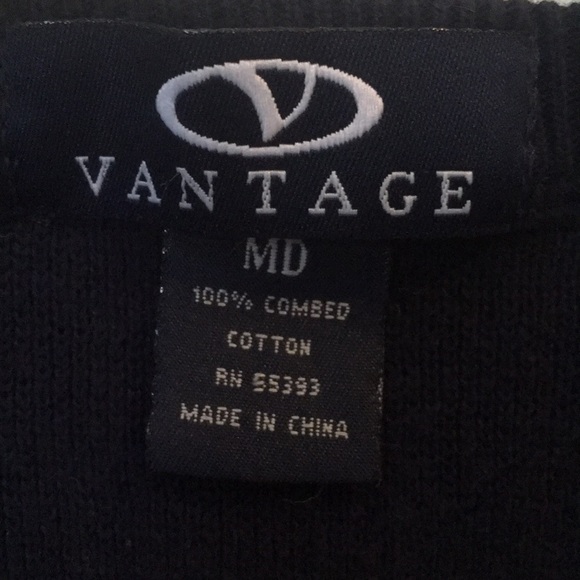 Vantage | Sweaters | Unc Tar Heels Navy Cotton Vest Womens Medium ...